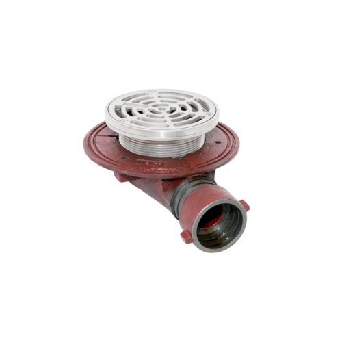 Balcony Drain - Round Side Outlet - MAG Specialised Plumbing Products